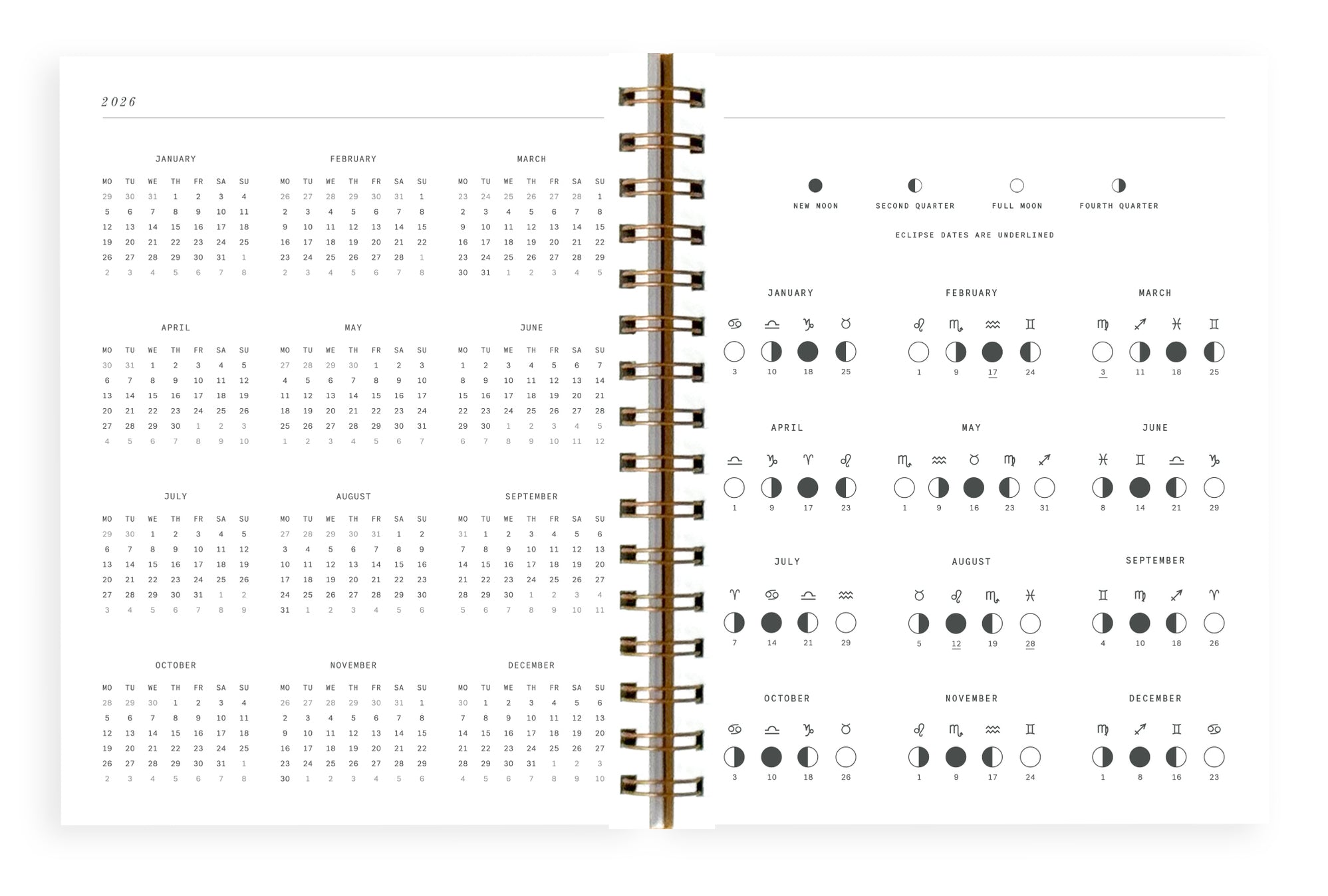 2026 Astrology Planner | Flex-Date Edition – 417 Press
